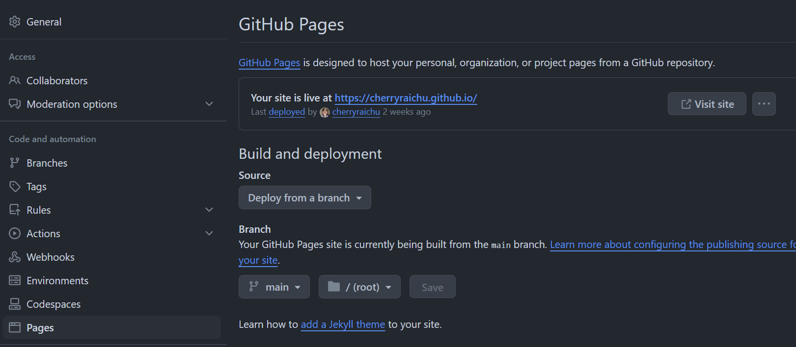 Publishing your Project with Github Pages